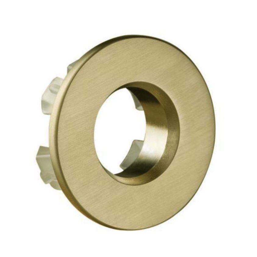 JTP Vos Brushed Brass Overflow Cover | Sanctuary Bathrooms