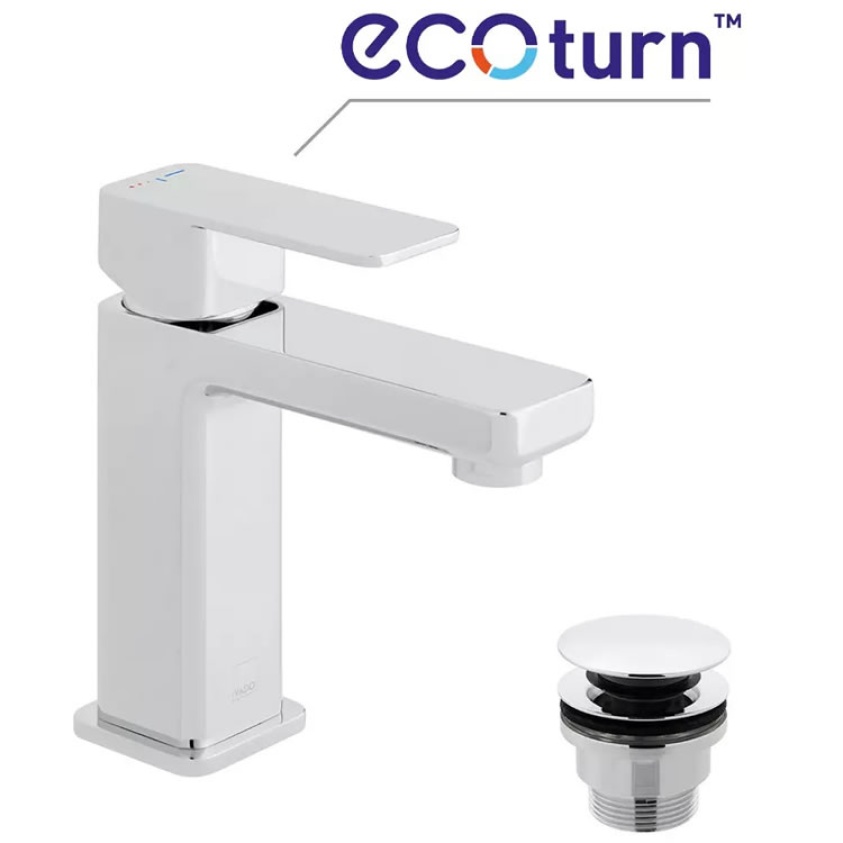 Vado Phase Mono Basin Mixer w/ EcoTurn & Waste | Sanctuary Bathrooms