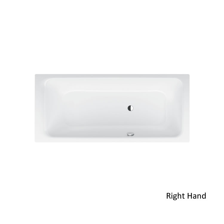 Bette Select 1700 x 750 Double Ended Bath with Side Overflow ...