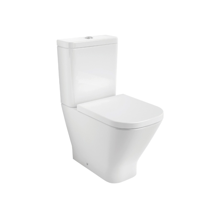 Roca Square Close Coupled Back to Wall Compact Toilet