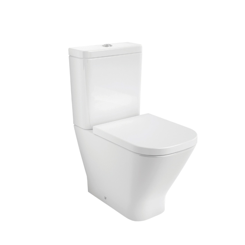 Roca Square Close Coupled Back to Wall Compact Toilet