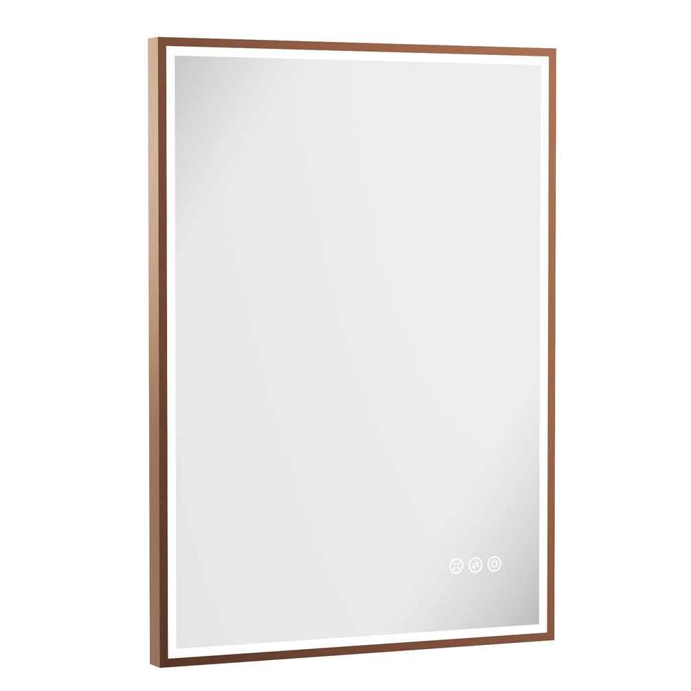 Crosswater MPRO 500x700mm Bronze LED Mirror | Sanctuary Bathrooms