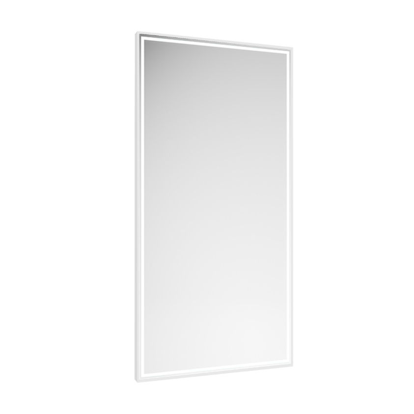 Abacus Line Matt Silver Framed 800mm x 500mm LED Mirror