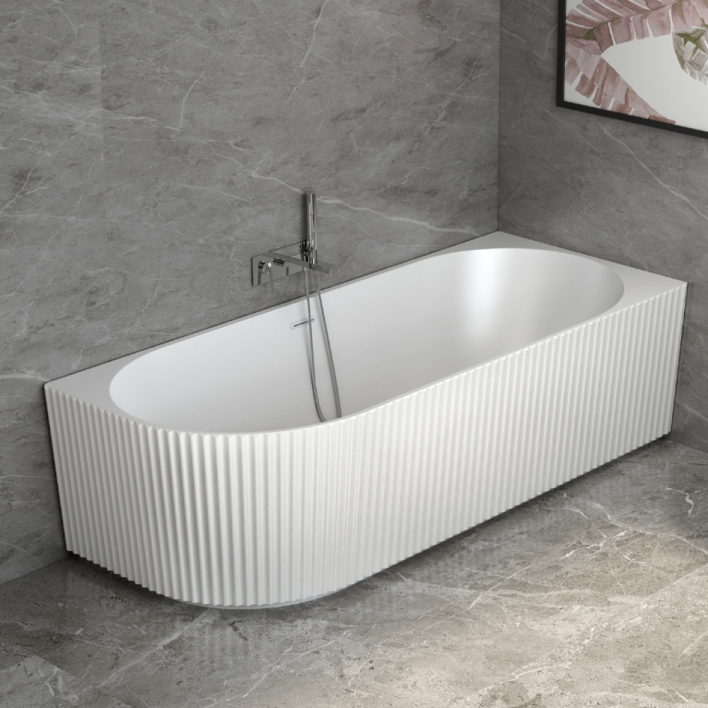 Camden Back To Wall Corner Freestanding Bath | Sanctuary