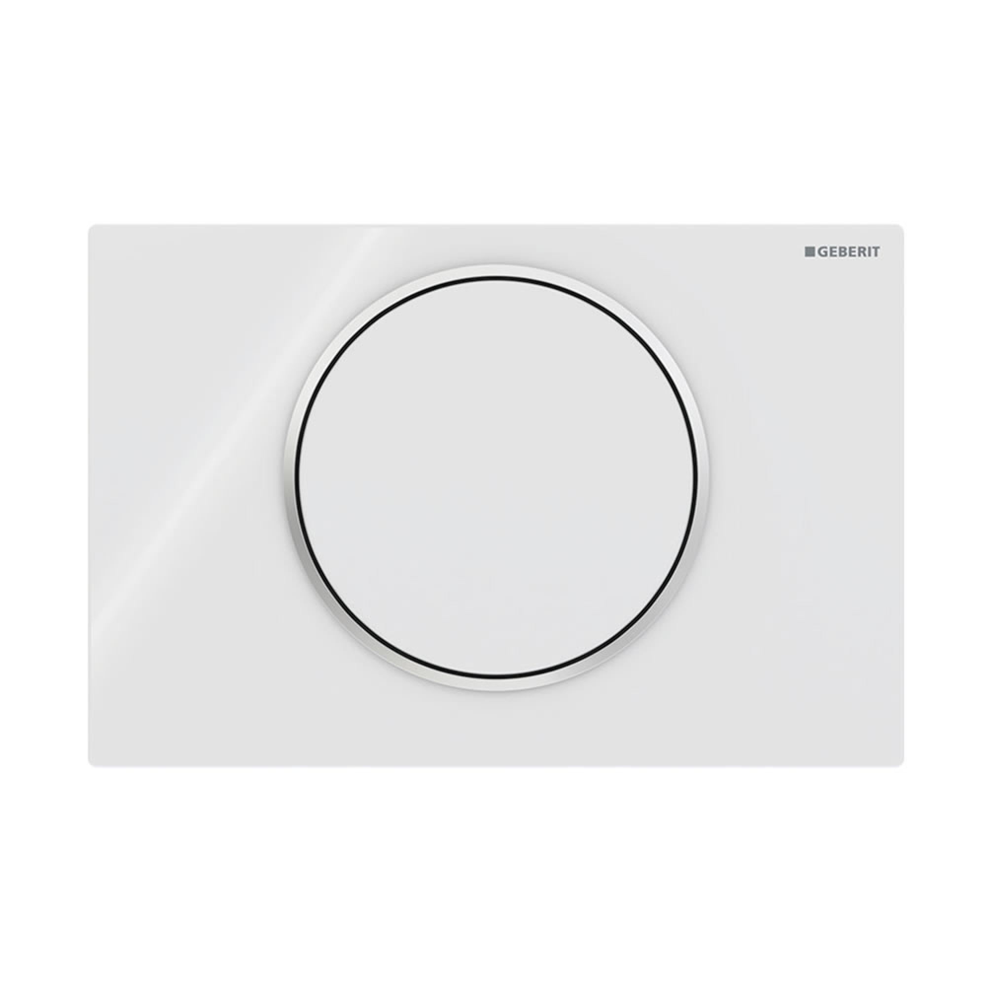 Geberit Sigma10 White/Gloss Chrome Flush Plate | Sanctuary
