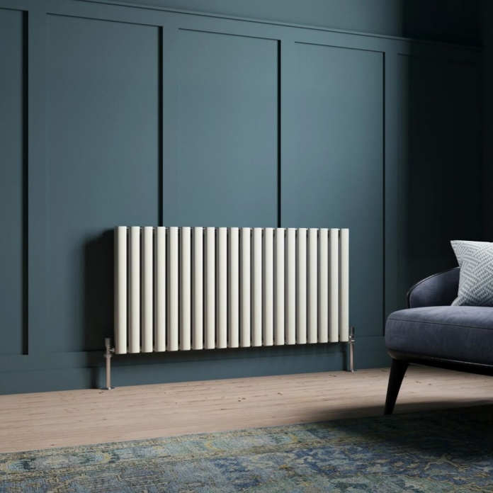 JTP Primo White 600mm x 1200mm Oval Panel Radiator