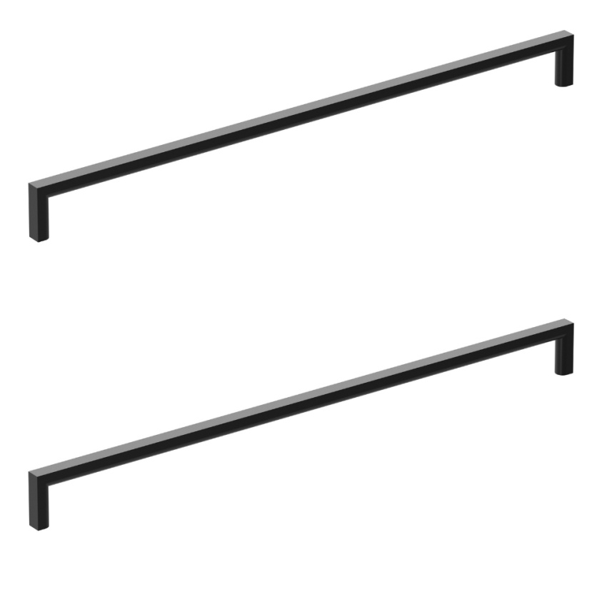 Apex Pair of Matt Black 330mm Slim D-Shaped Handles