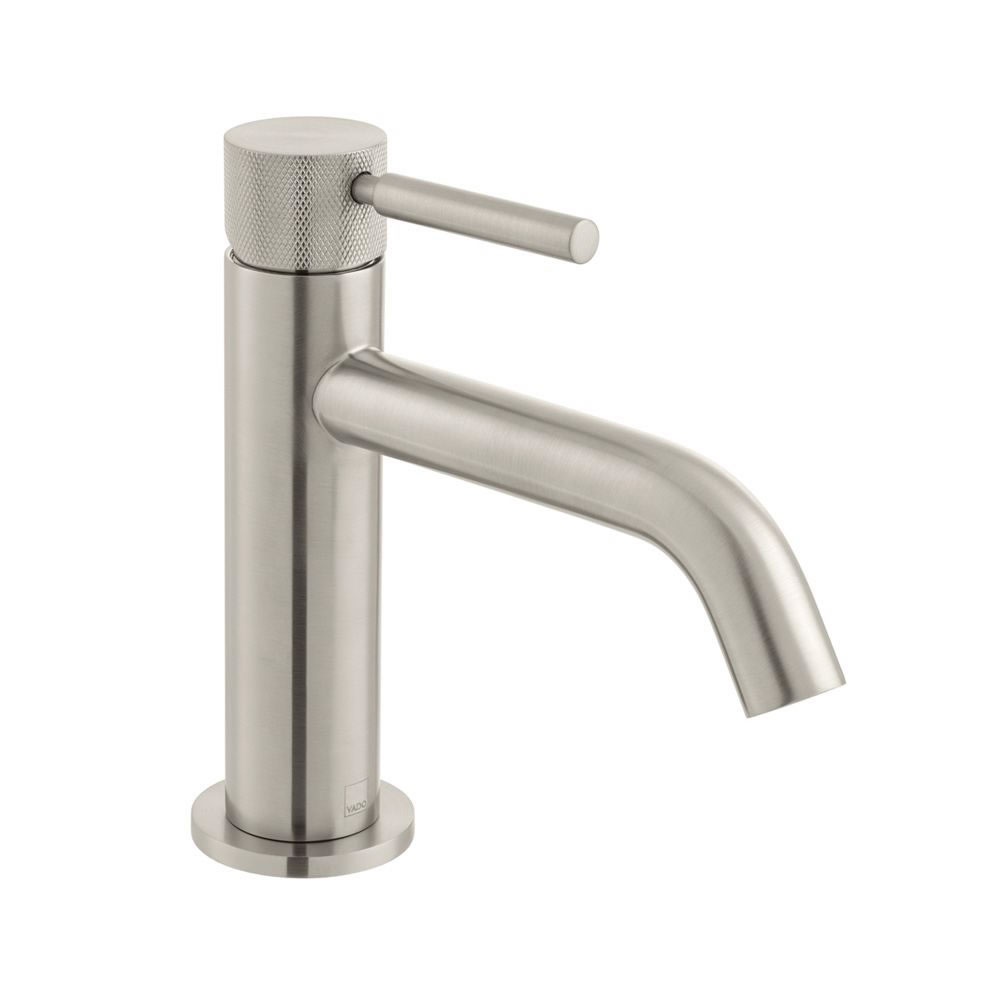 Vado Individual Knurled Nickel Basin Mono Tap | Sanctuary Bathrooms