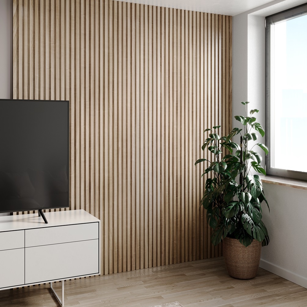 Camden Oak 2400 x 170 Slatted Wall Panels | Sanctuary