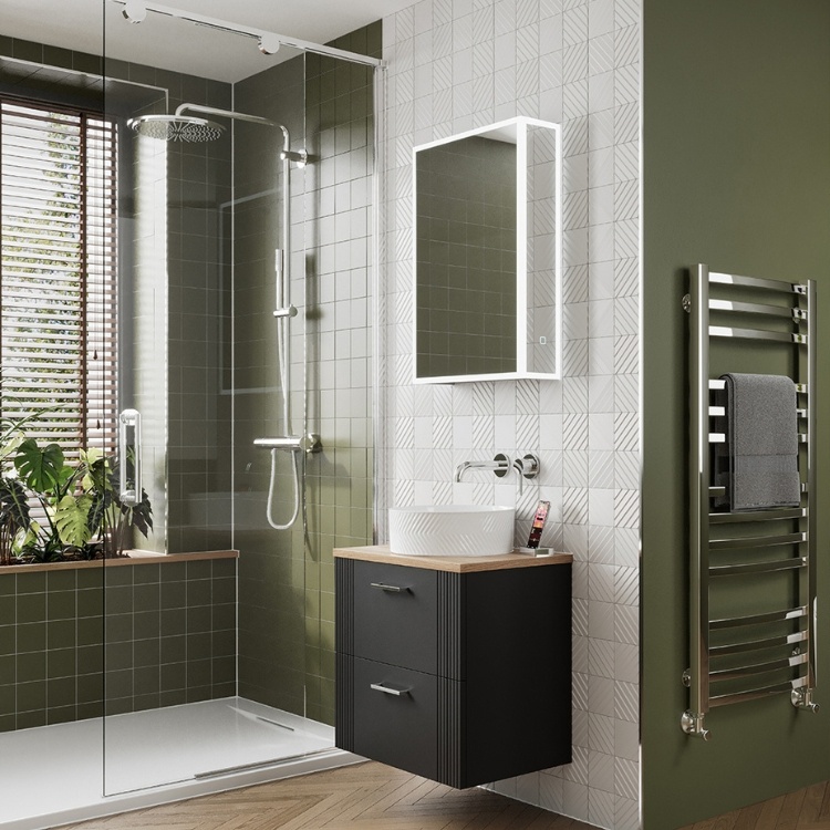 HIB Sound 500mm Bluetooth LED Mirror Cabinet | Sanctuary Bathrooms