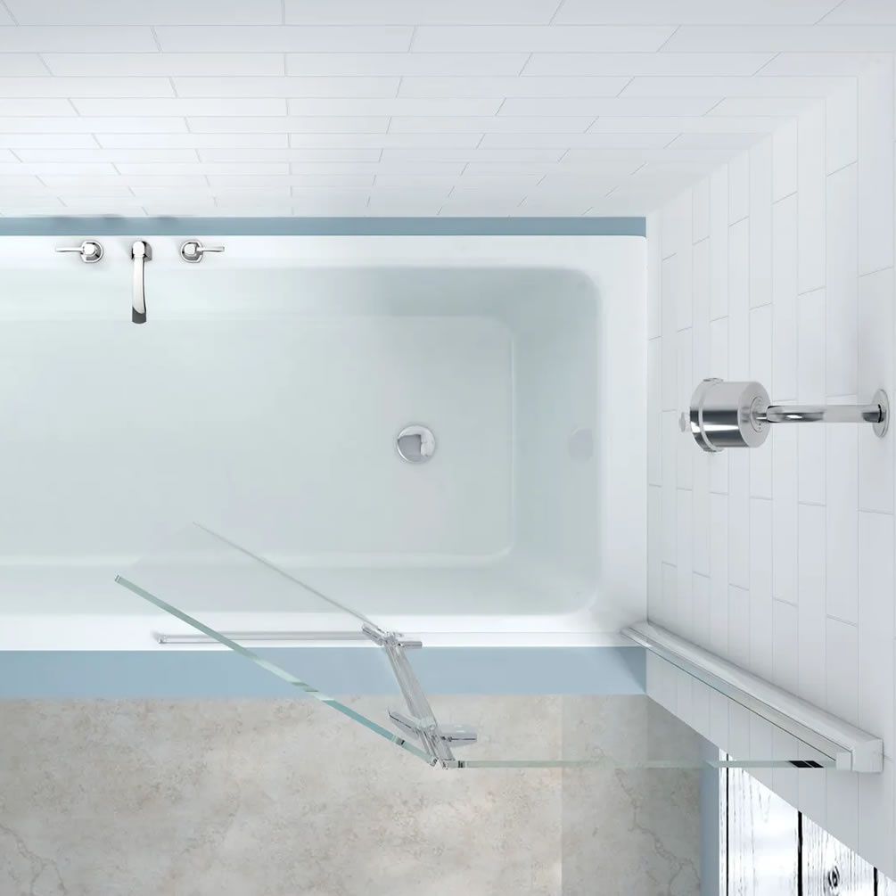 Merlyn MB7 Two Panel Hinged Bath Screen | Sanctuary