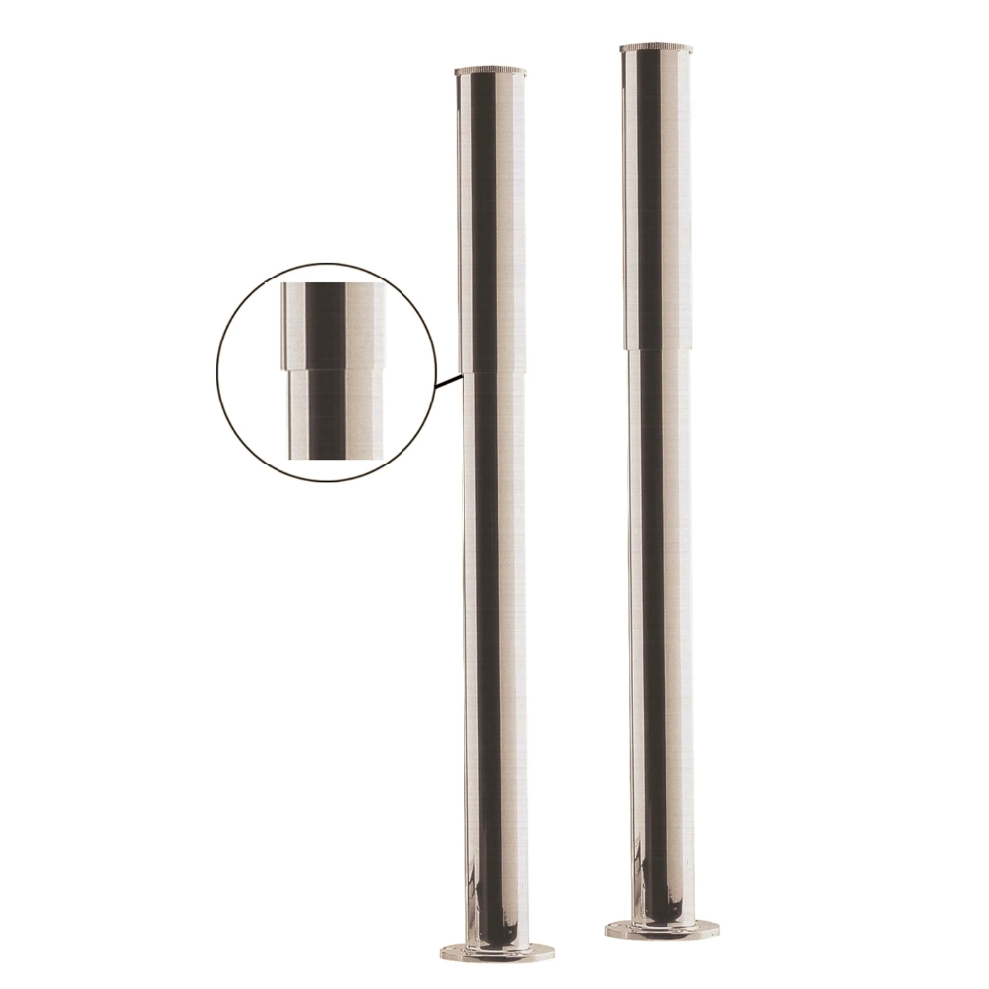 BC Designs Victrion Brushed Nickel Bath Legs & Shrouds