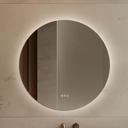Origins Living Claris 800mm Round LED Bathroom Mirror