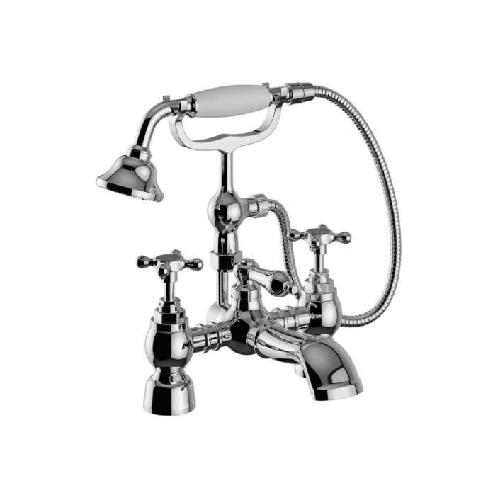 Heritage Trinity Bath Shower Mixer - TTRCC02 | Sanctuary Bathrooms