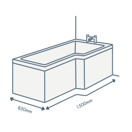 1500 Bath | 1500mm Bath | Sanctuary Bathrooms