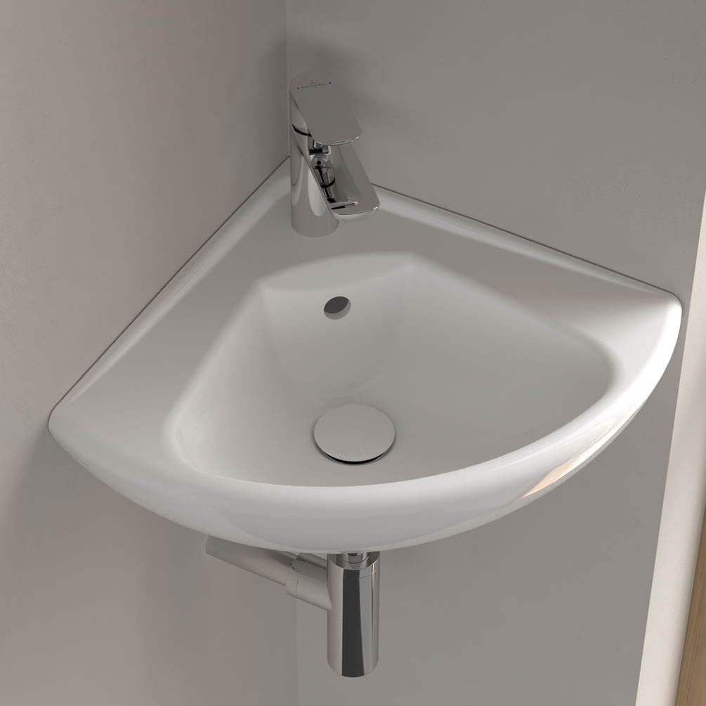 Villeroy & Boch O.Novo 415mm Corner Basin | Sanctuary Bathrooms