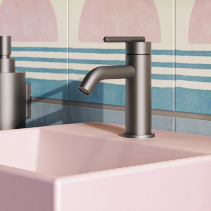 Crosswater 3ONE6 Lever Slate Mini Basin Monobloc | Sanctuary