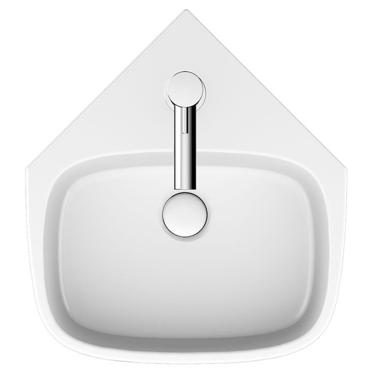 Crosswater Kai S Corner Basin | Sanctuary Bathrooms