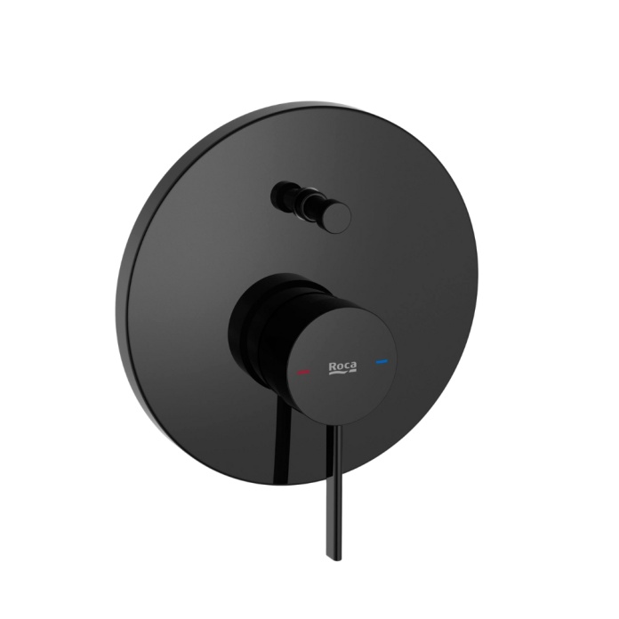 Roca Ona Titanium Black Dual Outlet Bath Shower Valve