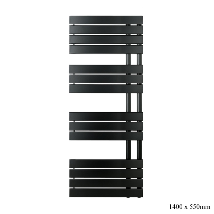 JTP Cleo Matt Black Radiator | Sanctuary Bathrooms