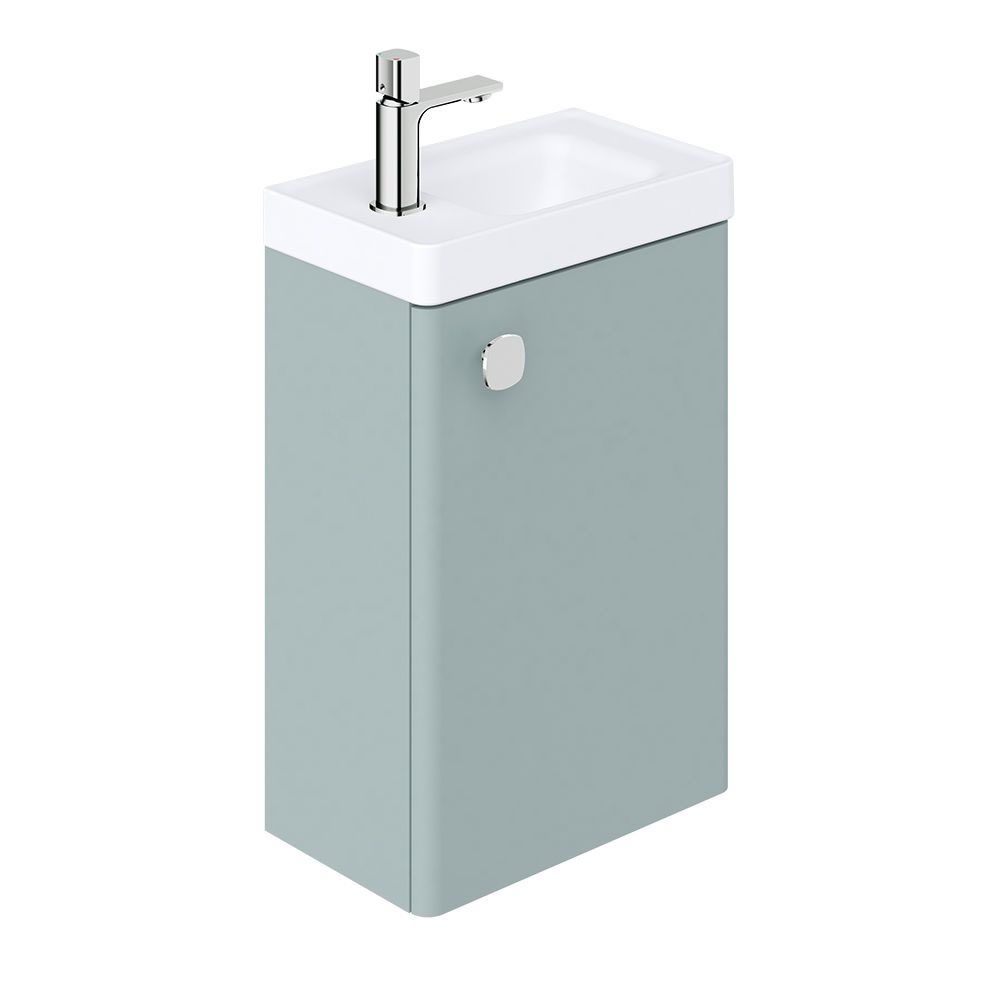 Vado Cameo 400mm Cove Blue Wall Hung Cloakroom Vanity Unit & Basin ...