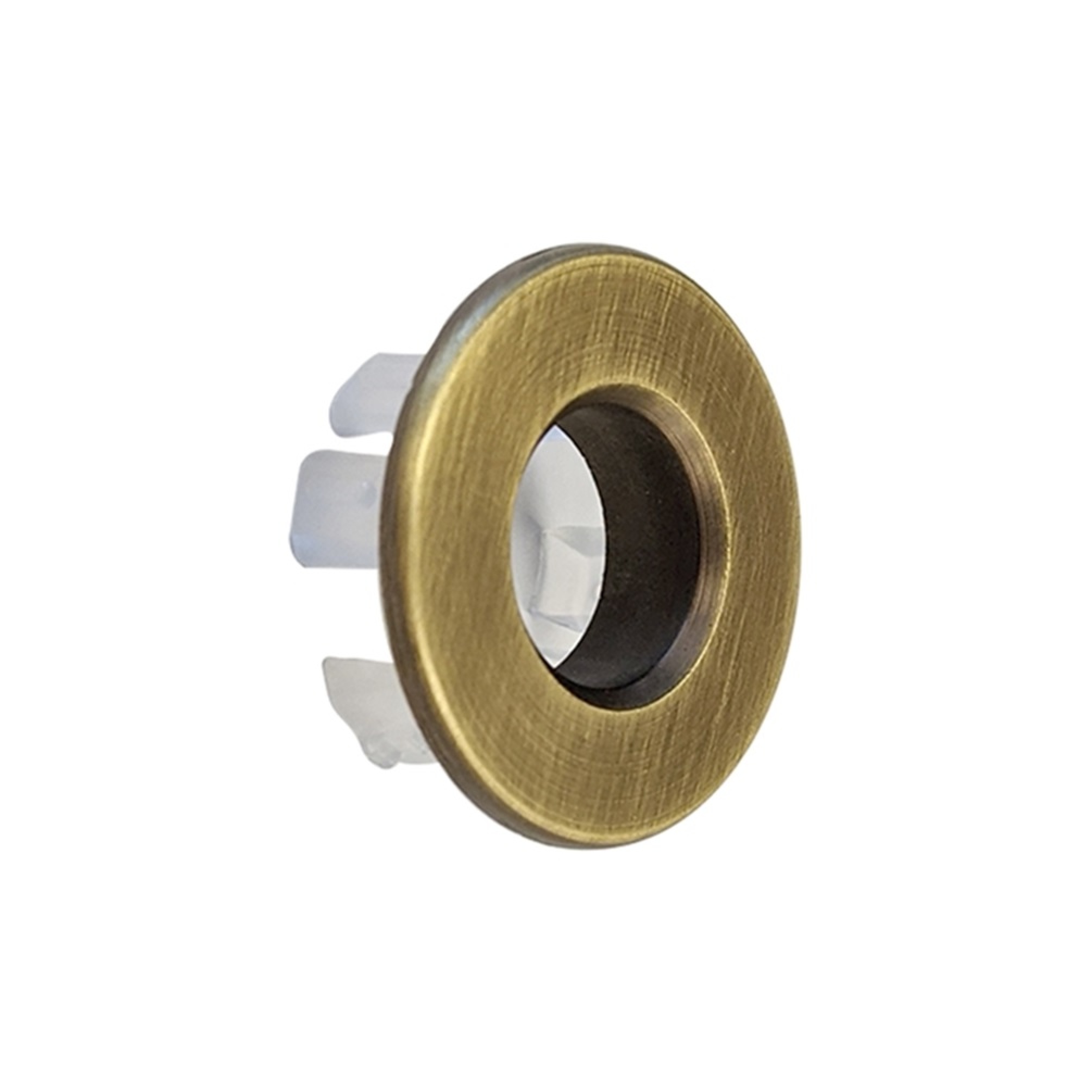 Apex Brushed Brass Basin Overflow Cover | Sanctuary