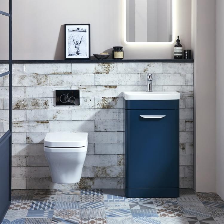 Roper Rhodes System 450 Derwent Blue Cloakroom Unit | Sanctuary Bathrooms