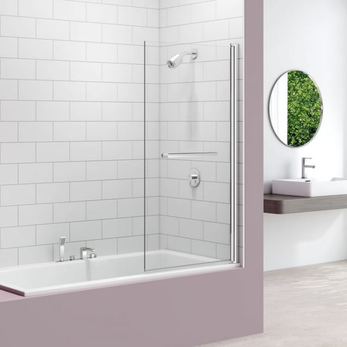 Merlyn MB10 Single Square Bath Screen | Sanctuary Bathrooms
