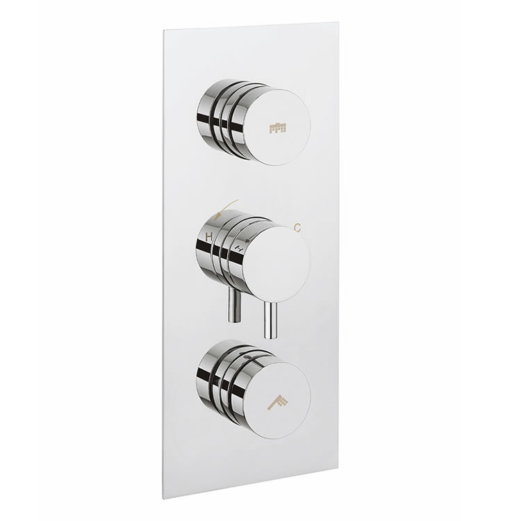 Crosswater Dial Portrait Shower Valve 2 Control with Kai Lever Trim ...
