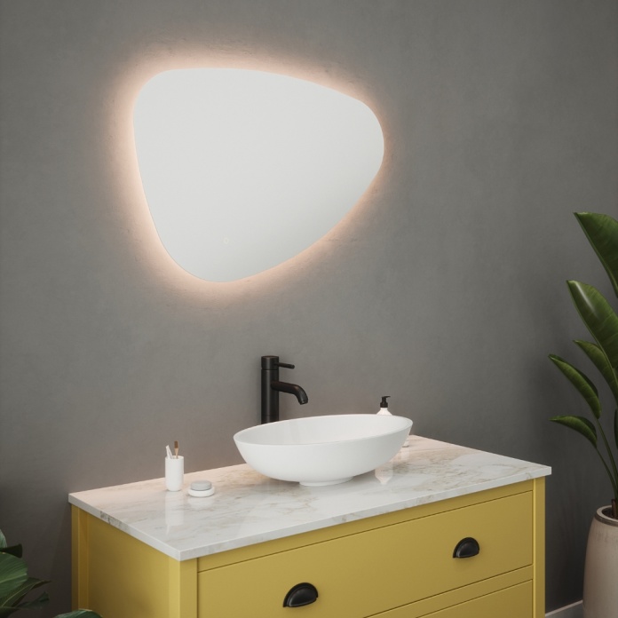 Pebble Backlit Colour Changing LED Mirror | Sanctuary Bathrooms