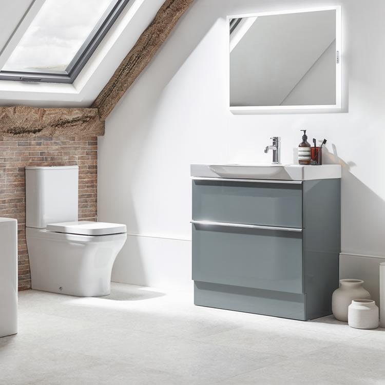 Roper Rhodes Academy Agave Gloss 800 Unit & Basin | Sanctuary Bathrooms