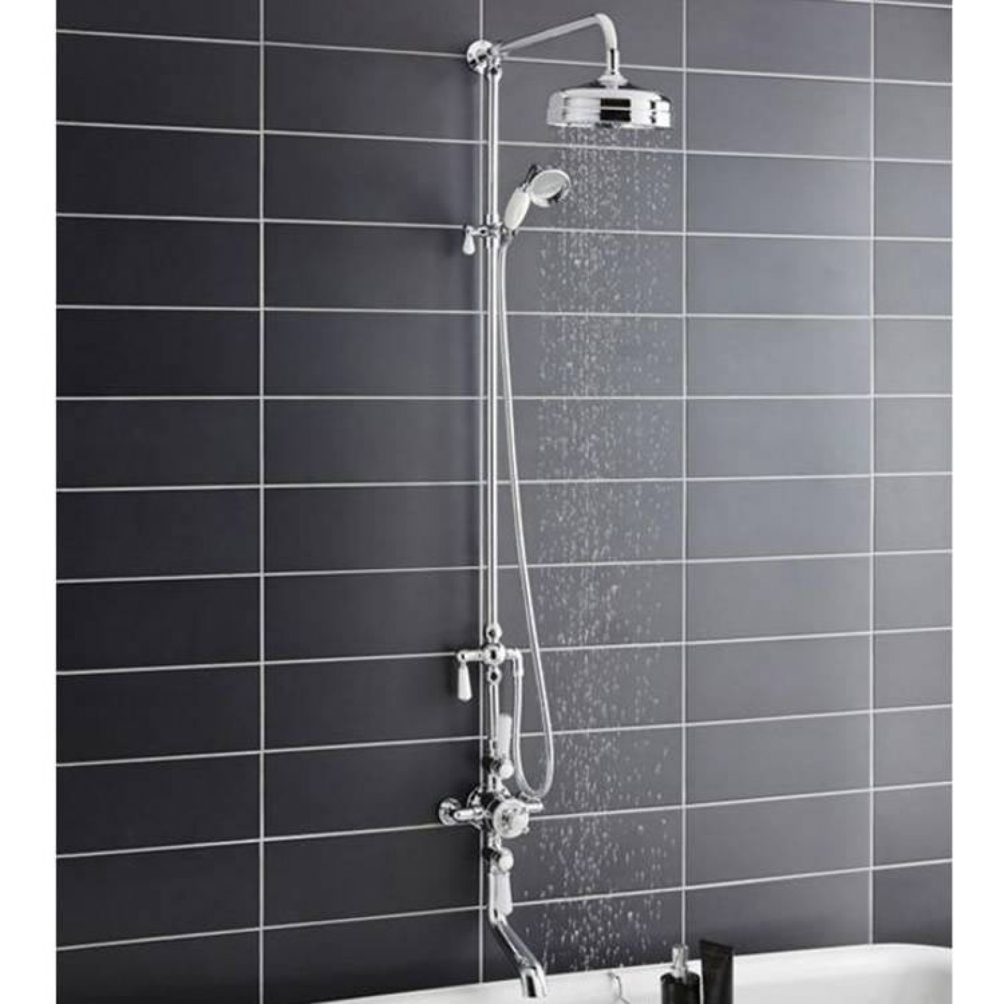 BC Sanitan Chrome 3-Way Valve Shower & Bath Filler