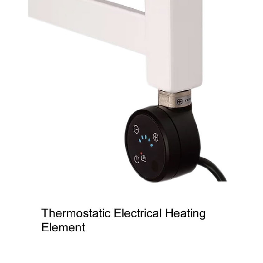 Radox Tinto Matt Black Electric Towel Radiator | Sanctuary Bathrooms