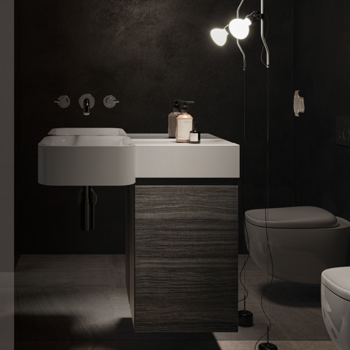 RAK Petit Wall Hung Square Basin with Joy Unit | Sanctuary Bathrooms