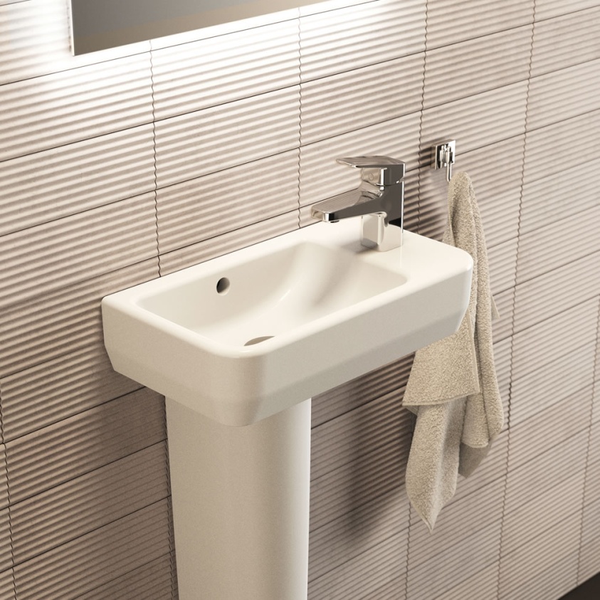 Ideal Standard i.life S Cloakroom Pedestal Basin | Sanctuary Bathrooms