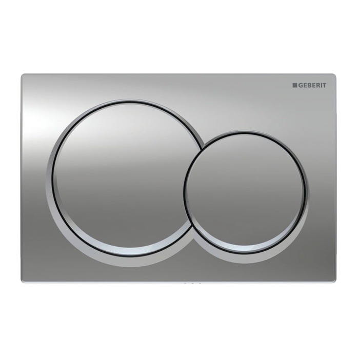 Geberit Alpha01 Round Bright Chrome Flush Plate | Sanctuary