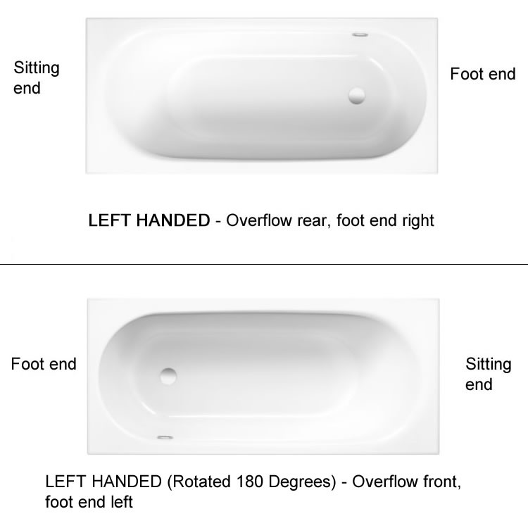 Bette Comodo 1800x800 Steel Bath Side Overflow | Sanctuary Bathrooms