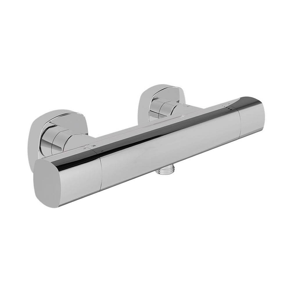 Vado Cameo Chrome Wall Mounted Thermostatic Exposed Shower Bar Valve ...