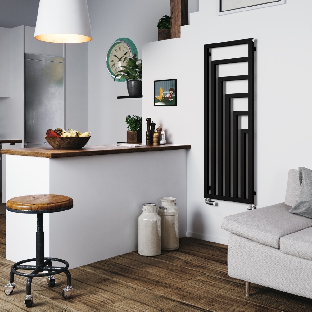 Terma Angus V Black 1460 x 520 Hydronic Radiator | Sanctuary