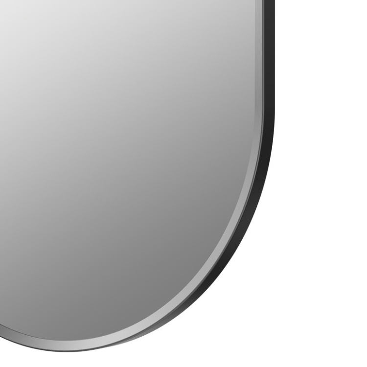 Apex Matt Black 400mm x 800mm Oblong Mirror | Sanctuary Bathrooms