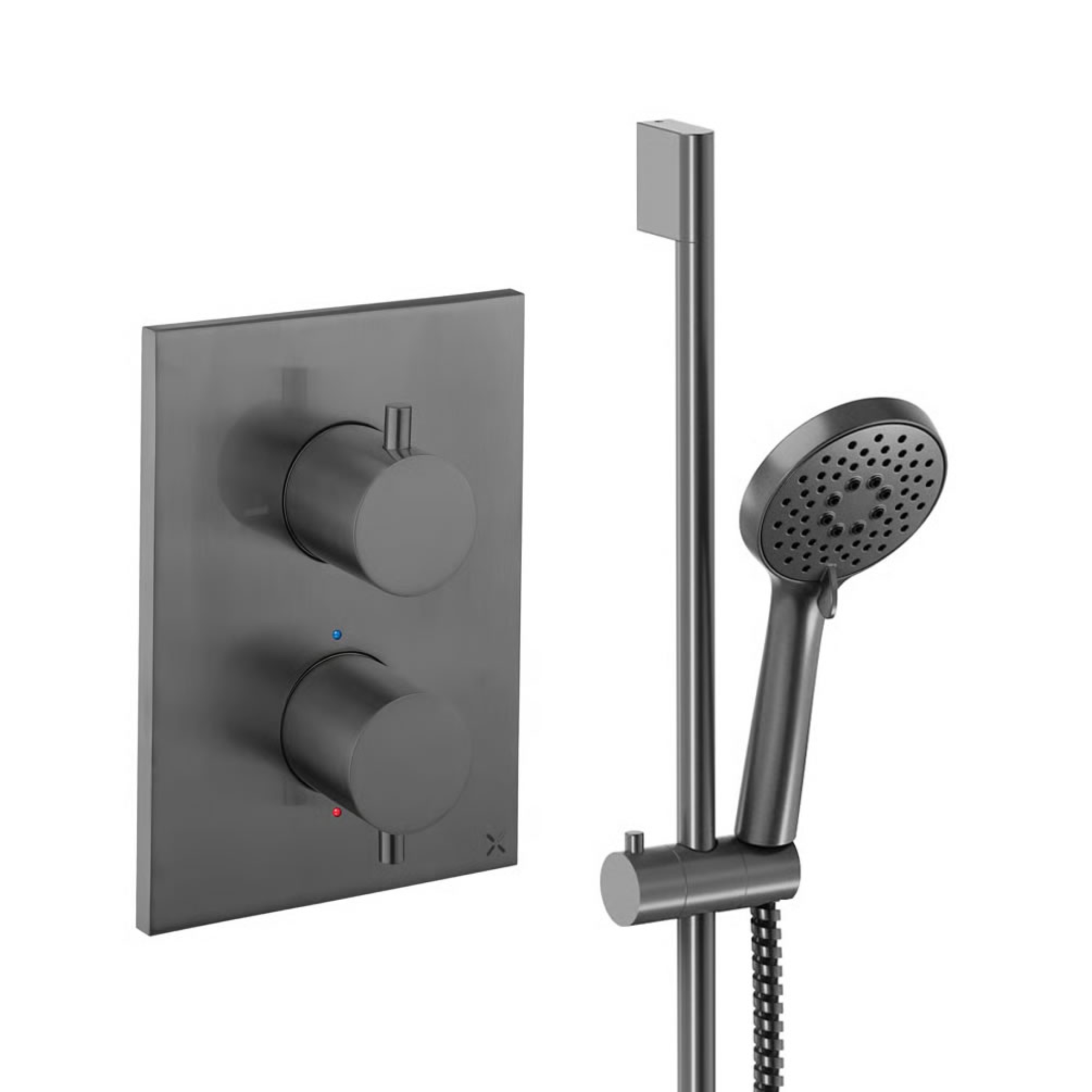 Crosswater Crossbox Slate Slide Rail Shower Set | Sanctuary