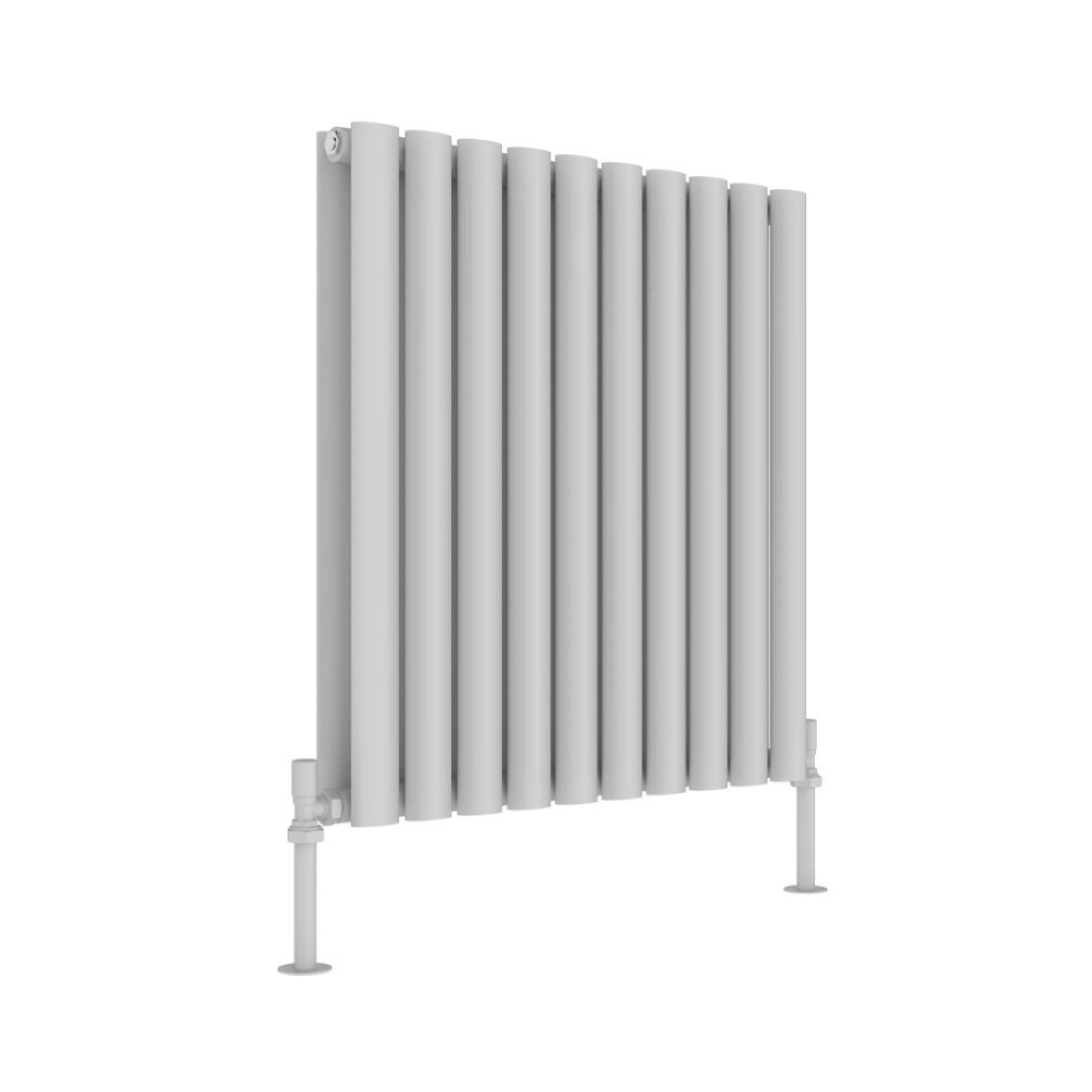 JTP Primo White 600mm x 600mm Oval Panel Designer Radiator