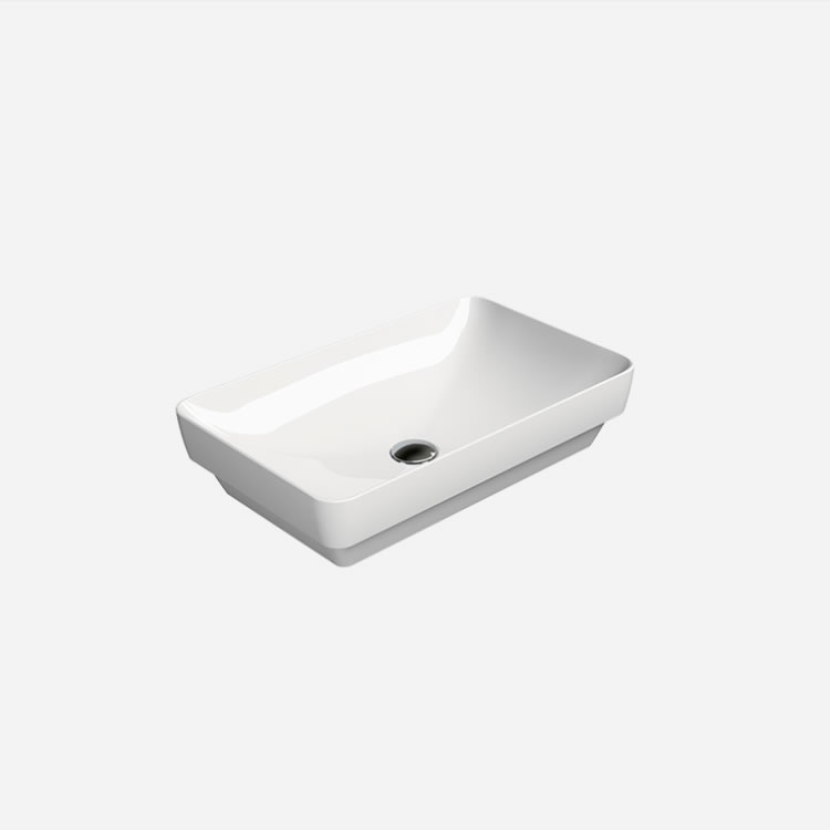 GSI Pura 60 Rectangular Countertop Basin | Sanctuary Bathrooms