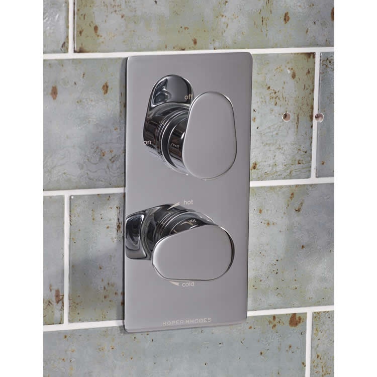 Roper Rhodes Clear Dual Function Shower w/ Head & Riser Rail ...