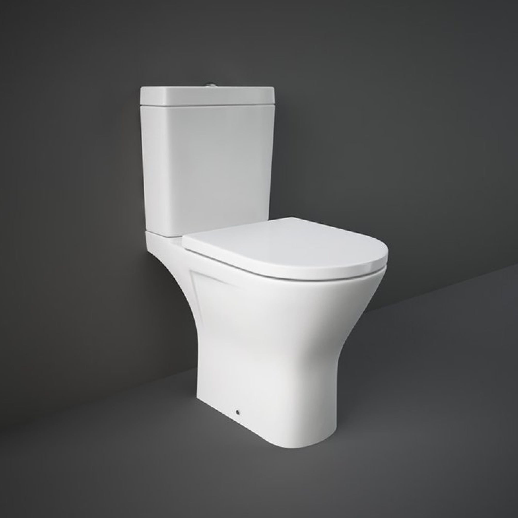 RAK Resort Rimless Compact Open Back Close Coupled WC & Seat ...