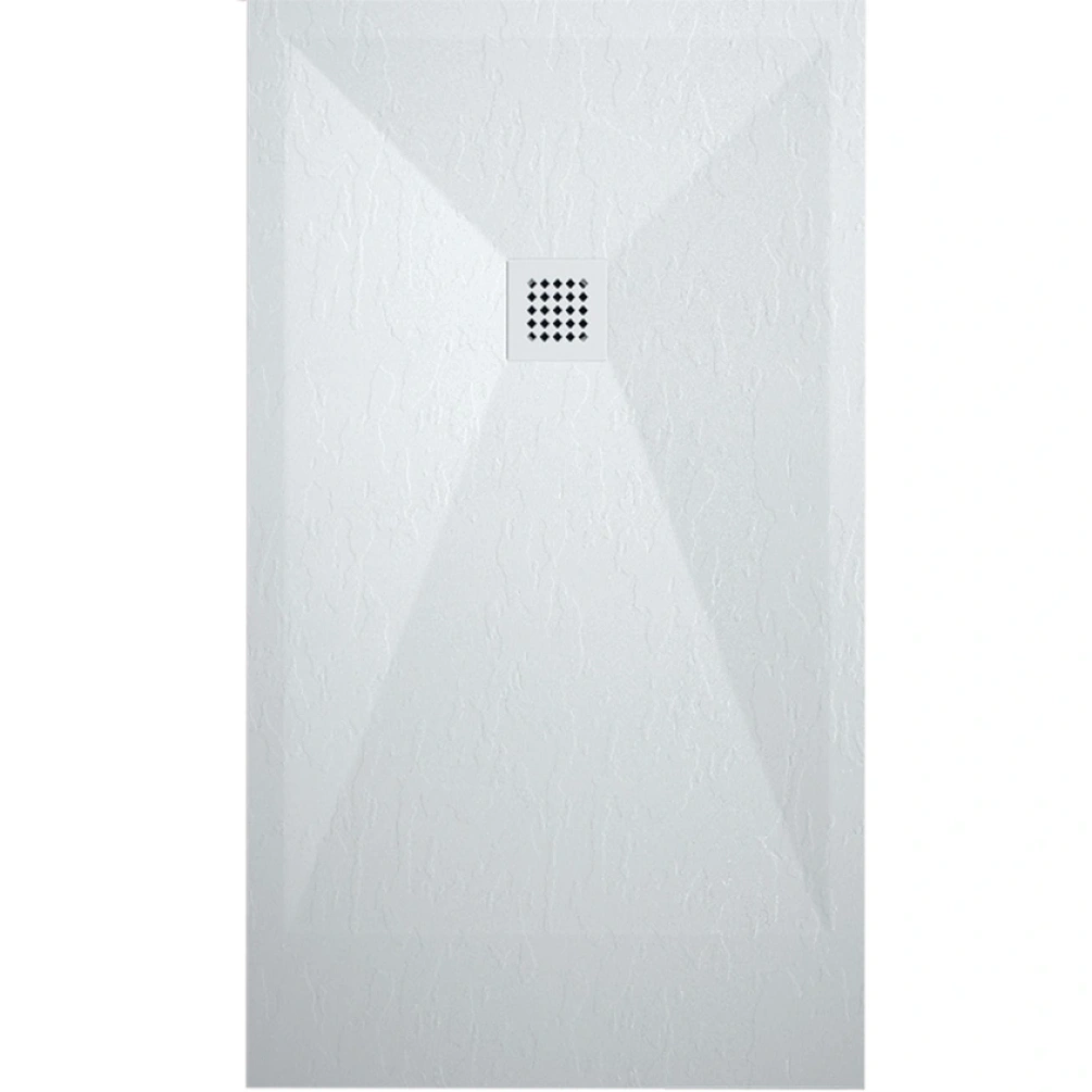 Onyx White Slate 1400mm x 1000mm Stone Resin Shower Tray | Sanctuary