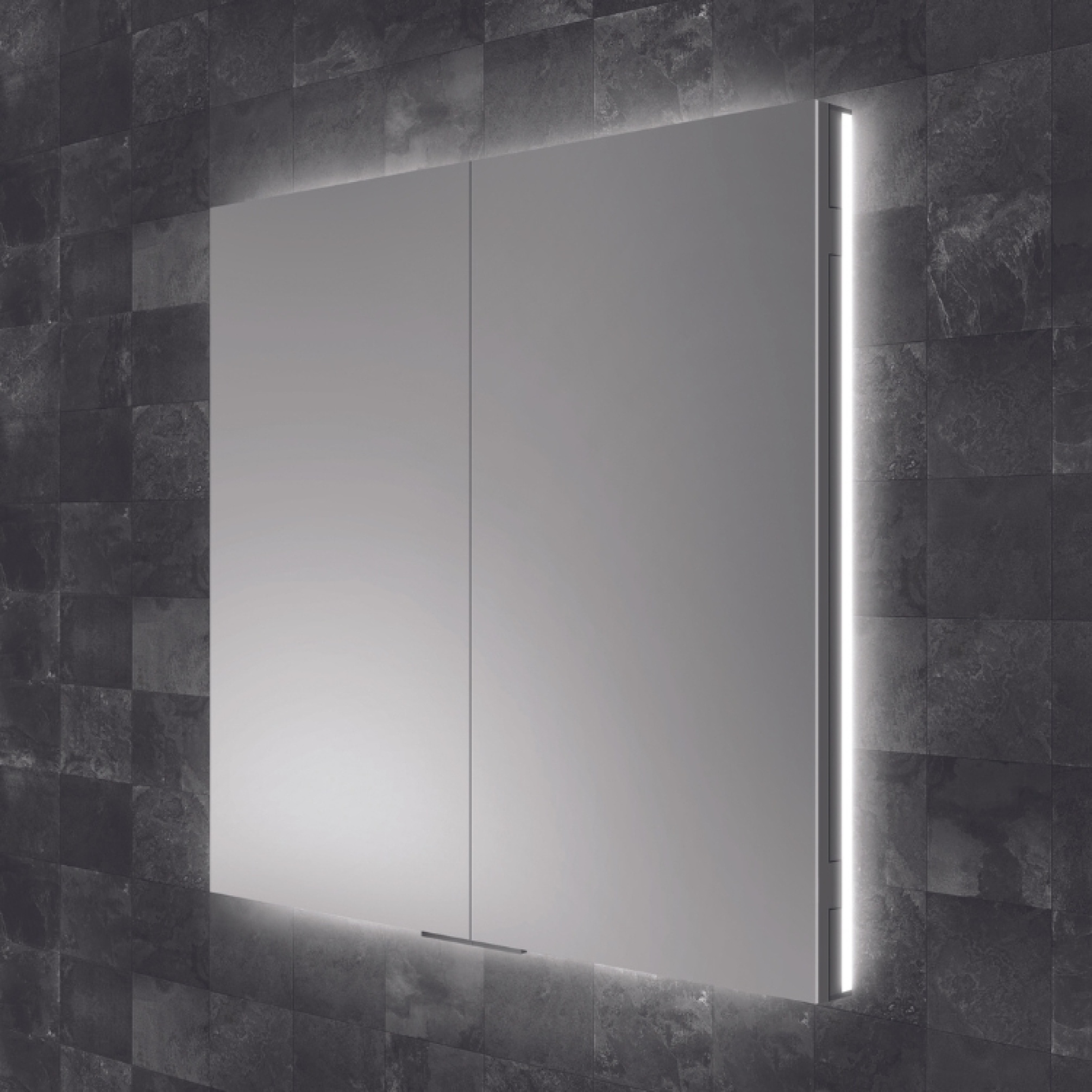 hib. Atrium 600mm LED Recessed Mirror Cabinet | Sanctuary Bathrooms