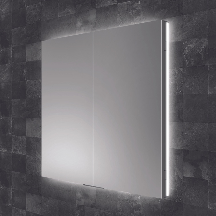 HIB Atrium 600mm LED Recessed Mirror Cabinet | Sanctuary Bathrooms