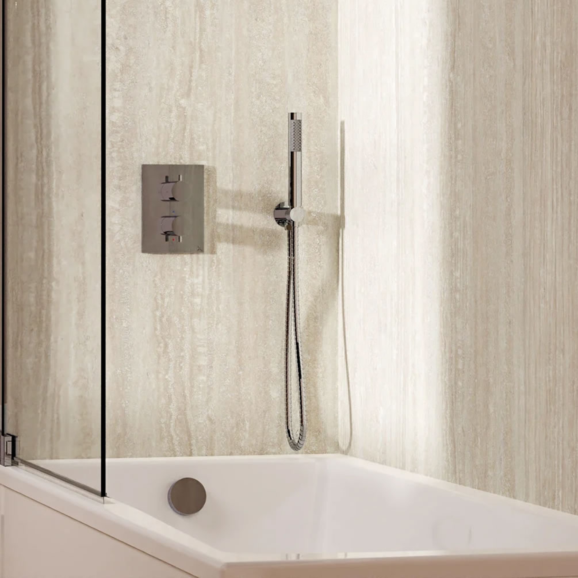 Crosswater Crossbox Chrome Bath Filler Set | Sanctuary