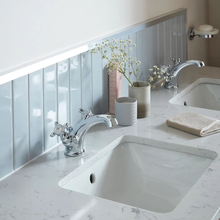 Booth & Co. Axbridge Cross Basin Mono Tap | Sanctuary Bathrooms